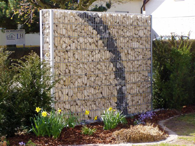 Gabionenwände - OTT Natursteine - Baustoffrecycling