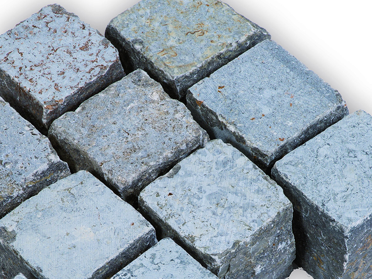 Muschelkalk Pflastersteine - OTT Natursteine - Baustoffrecycling