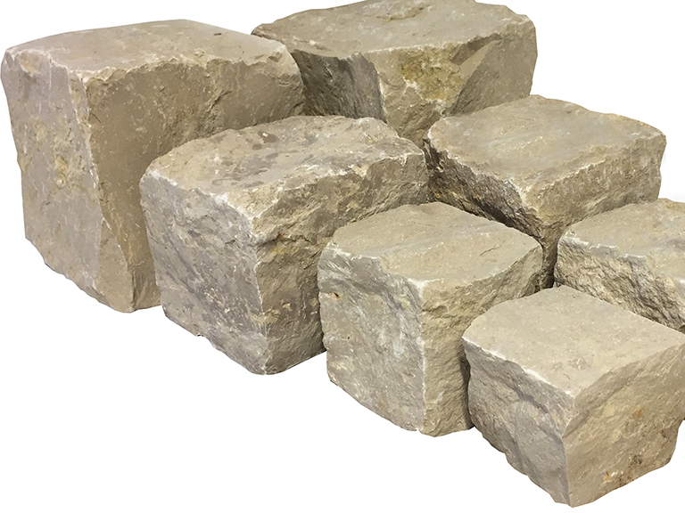 Weißjura Pflastersteine - OTT Natursteine - Baustoffrecycling